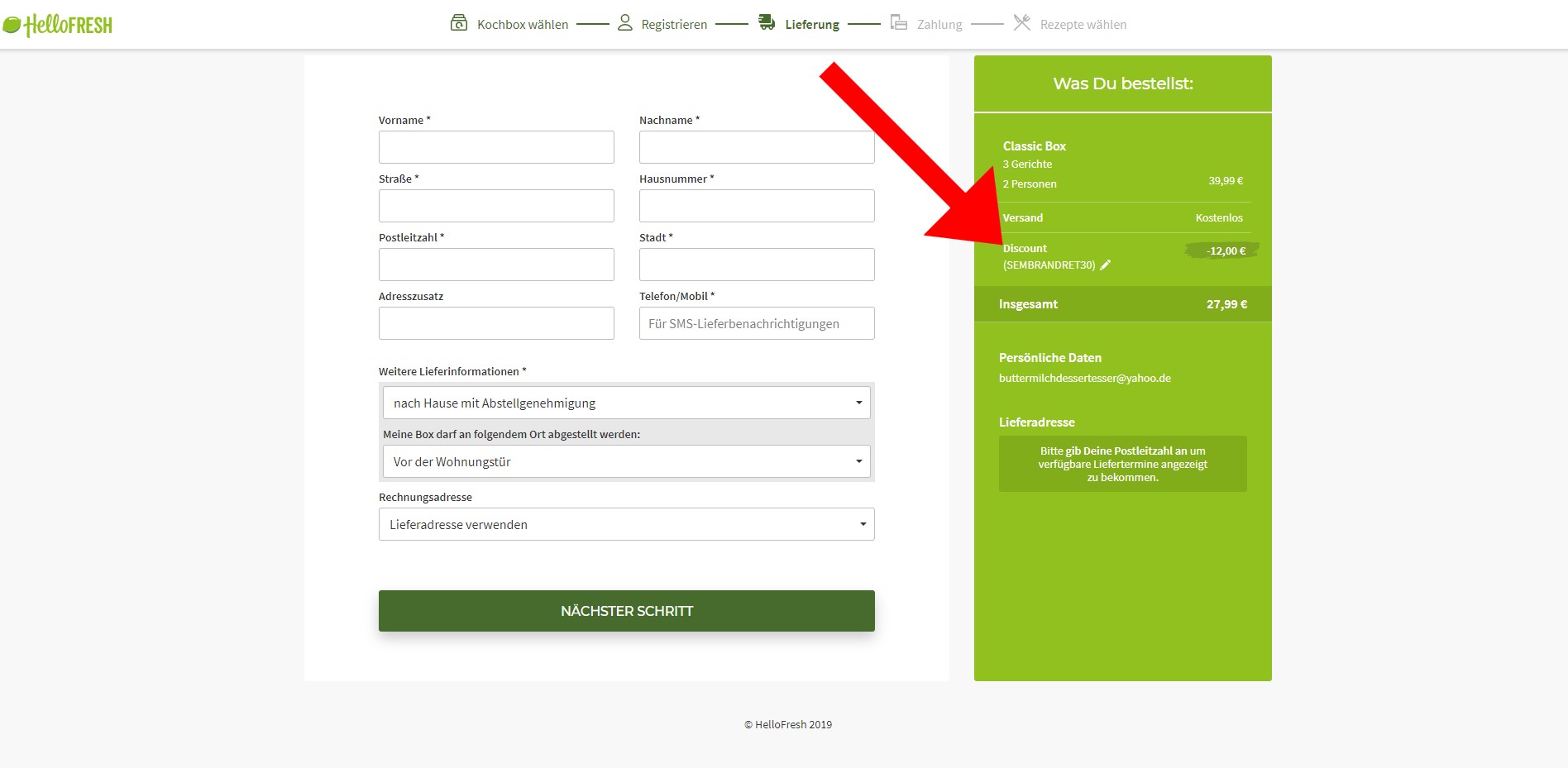 HelloFresh.de Gutscheine August 2023