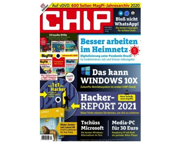 Chip Plus Jahresabo für 95,40€ + 80€ Amazon.de-Gutschein*