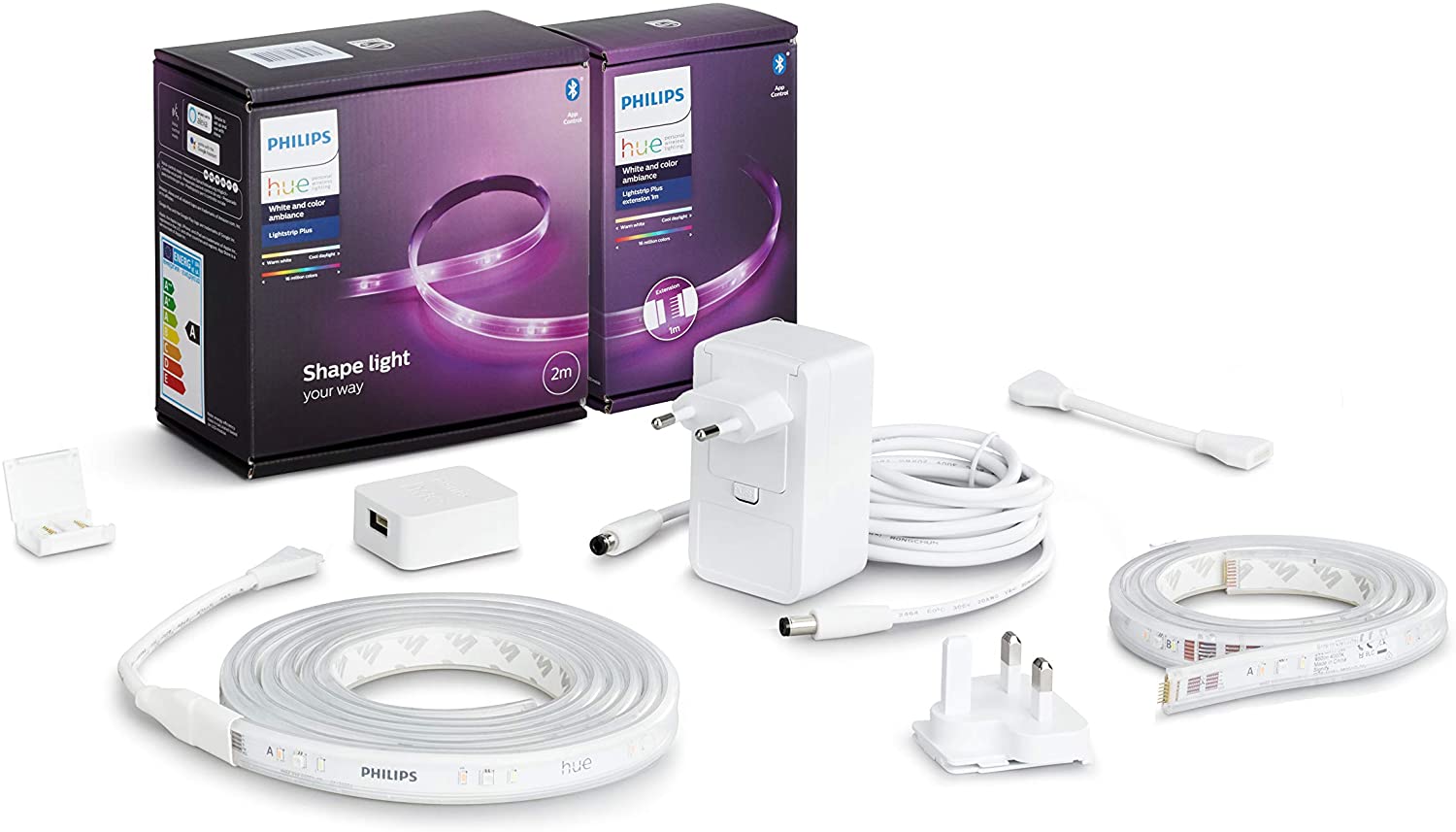 🤩 Philips Hue Lightstrip Plus Basis-Set 2m + 1m Erweiterung