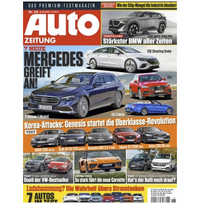 🚗 Jahresabo "Auto Zeitung" für 97,50€ + 90€ Prämie