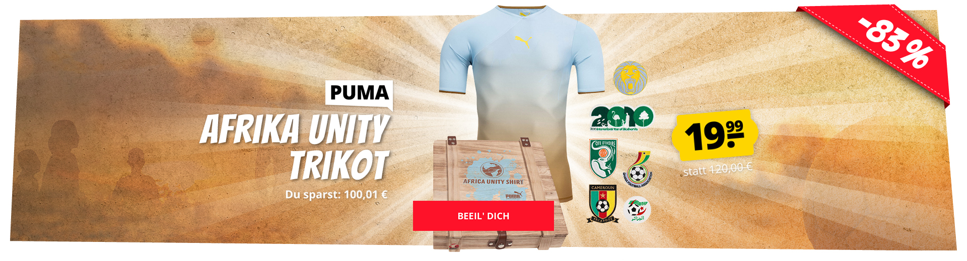 Puma Afrika Unity Fußball Trikot zum Bestpreis im Netz kaufen