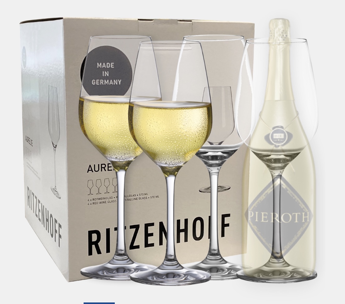🍷 Pieroth Weinpaket: 4 Weine (lieblich / trocken) + 1,5l Sekt + 4x ...