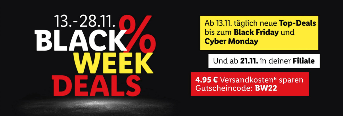 Lidl Black Week Deals: Tolle Deals, die bis zum 28.11. laufen