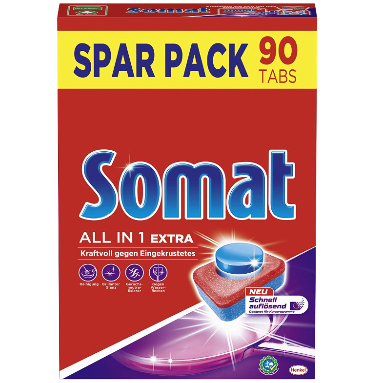 Somat Spülmaschinen Tabs - All in 1 extra Tabs 90 Stück für 11,26€/ All ...