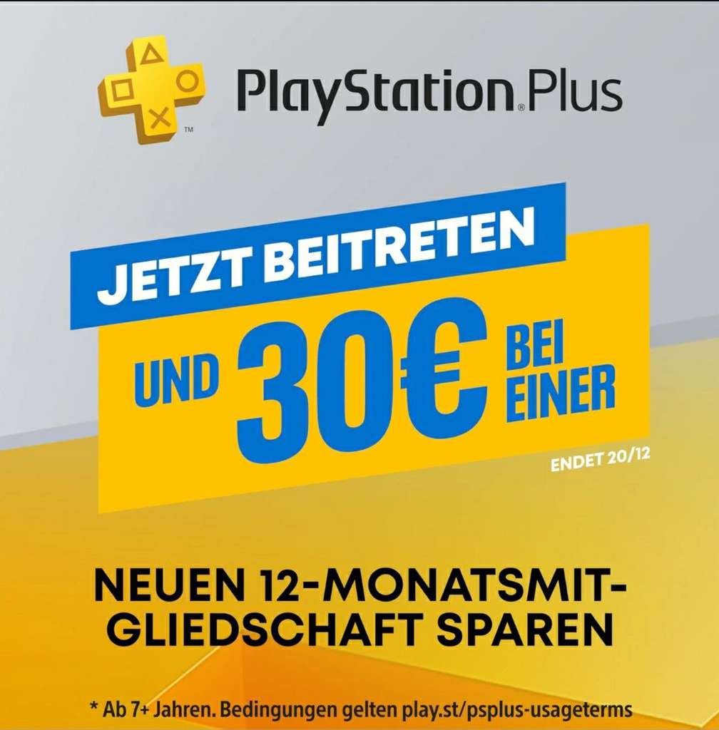 Playstation Plus Essential Abo für effektiv 24,59€