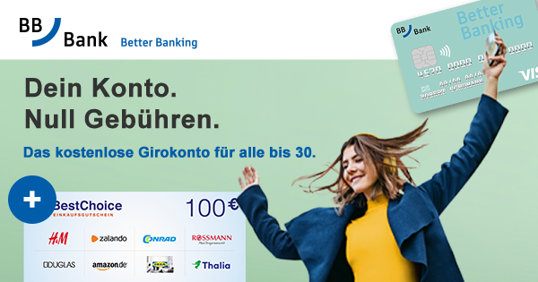 BBBank: 100€ Bonus für das Girokonto