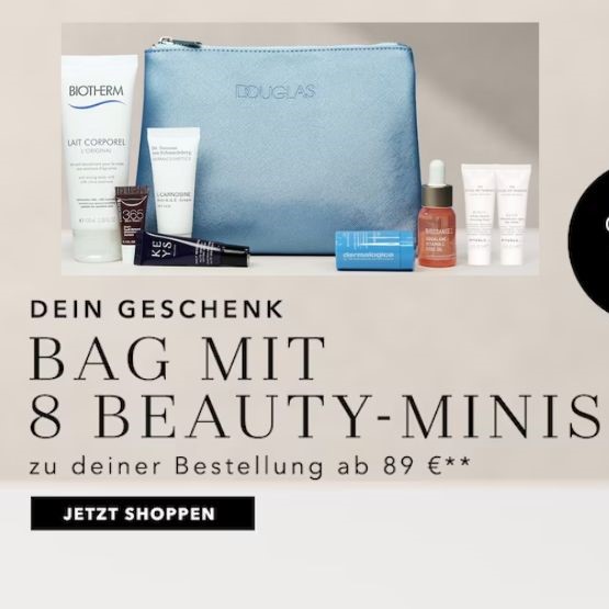 💄 Douglas: Bag mit 8 Beauty-Minis gratis zu deiner Bestellung