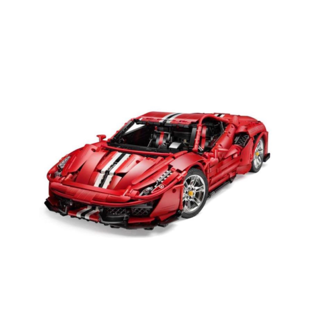 CaDa Ferrari Rotes Supercar C61043 Klemmbausteine ( CRAZY BRlXX)