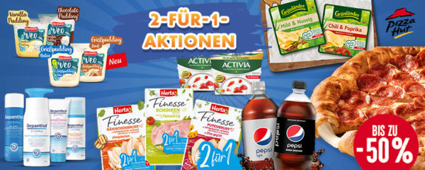 2-für-1-Aktionen: Zwei kaufen, eins bezahlen (Oktober 2025)