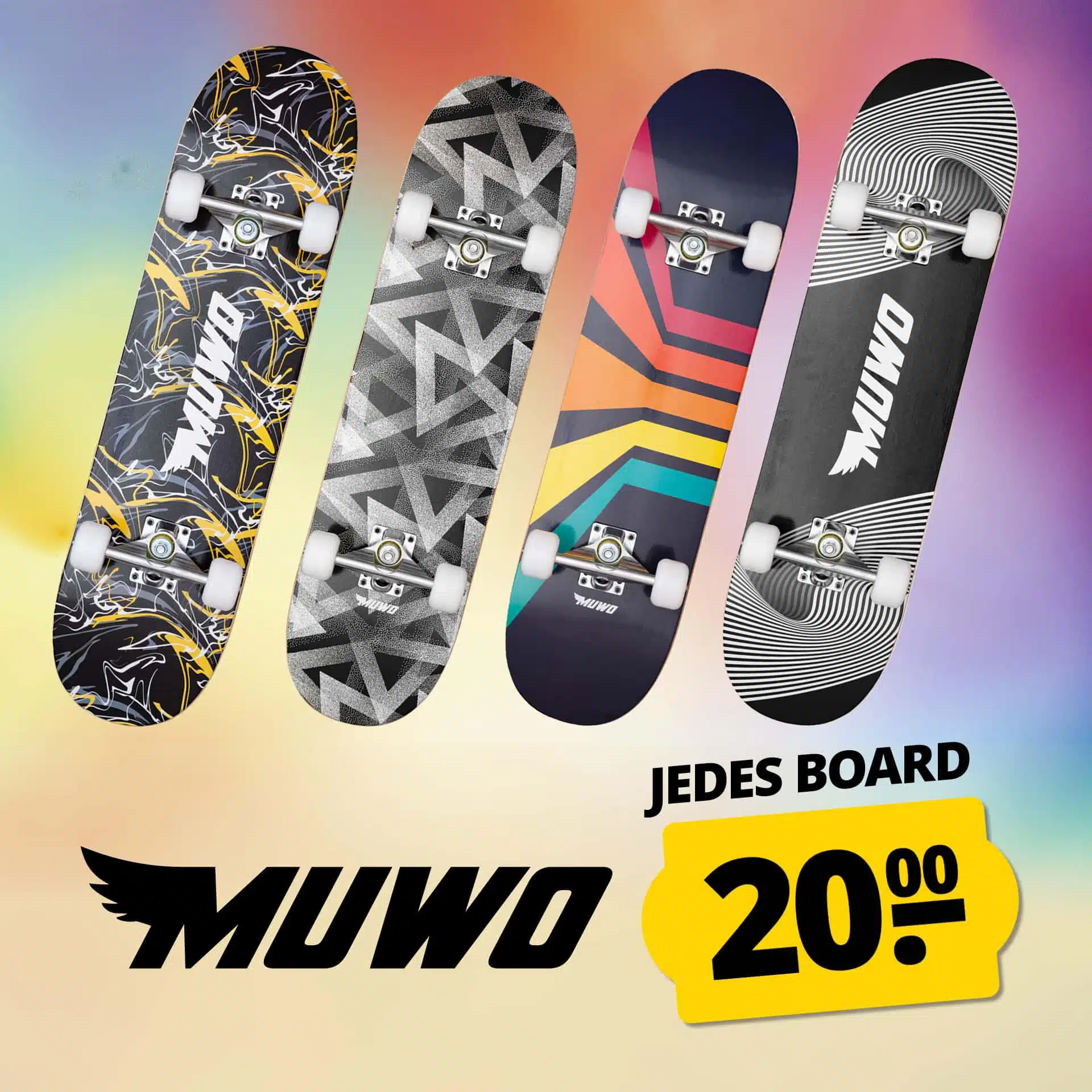 🛹 SportSpar Skateboards von MUWO für 20€