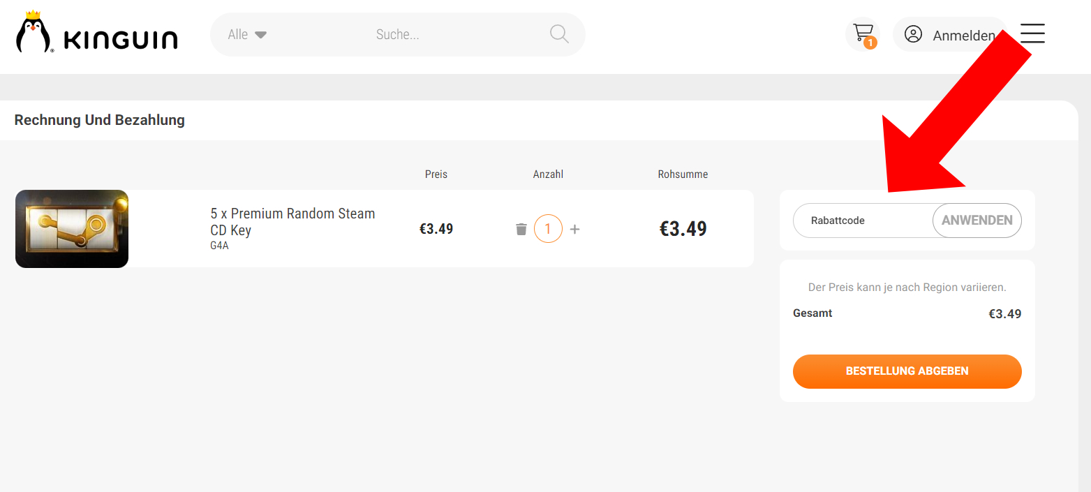 Kinguin Gutscheine Januar 2025