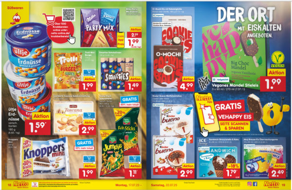Vehappy Eis mit Netto App gratis vom 17.-22.07.2023