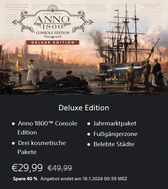 Anno 1800 - Console Edition (Xbox Series X) 19,99€ statt 25,51 ...