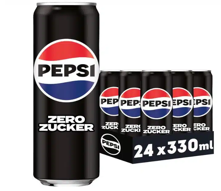 🥤 24x Pepsi Zero Zucker 330ml Dosen für 14,99€! 🤩