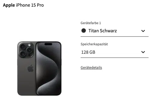 🤩 NOCH günstiger! 🚀 Apple iPhone 15 Pro (128GB) für 89€ + 2x 280GB 5G ...