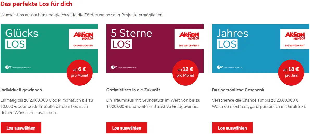 Aktion Mensch: Doppelchance auf bis zu 2 Mio. € in der Weihnachtsziehung
