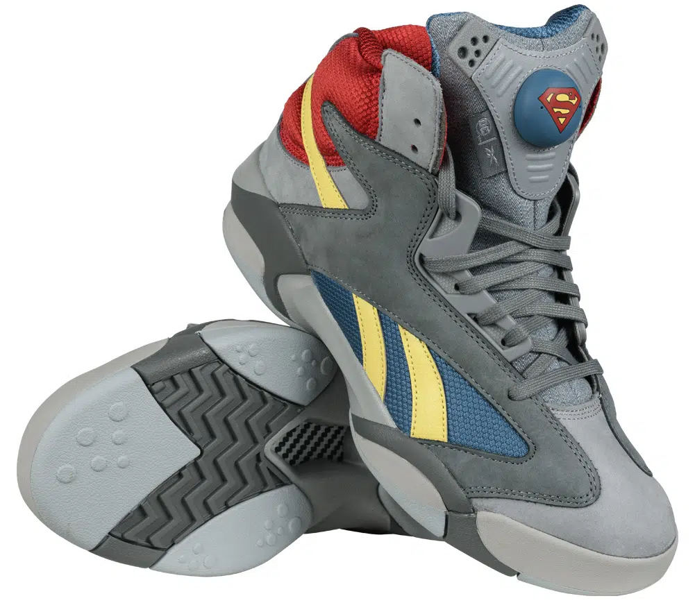 Reebok x Shaq Attaq Man Of Steel x Superman High Top Basketball-Sneaker ...