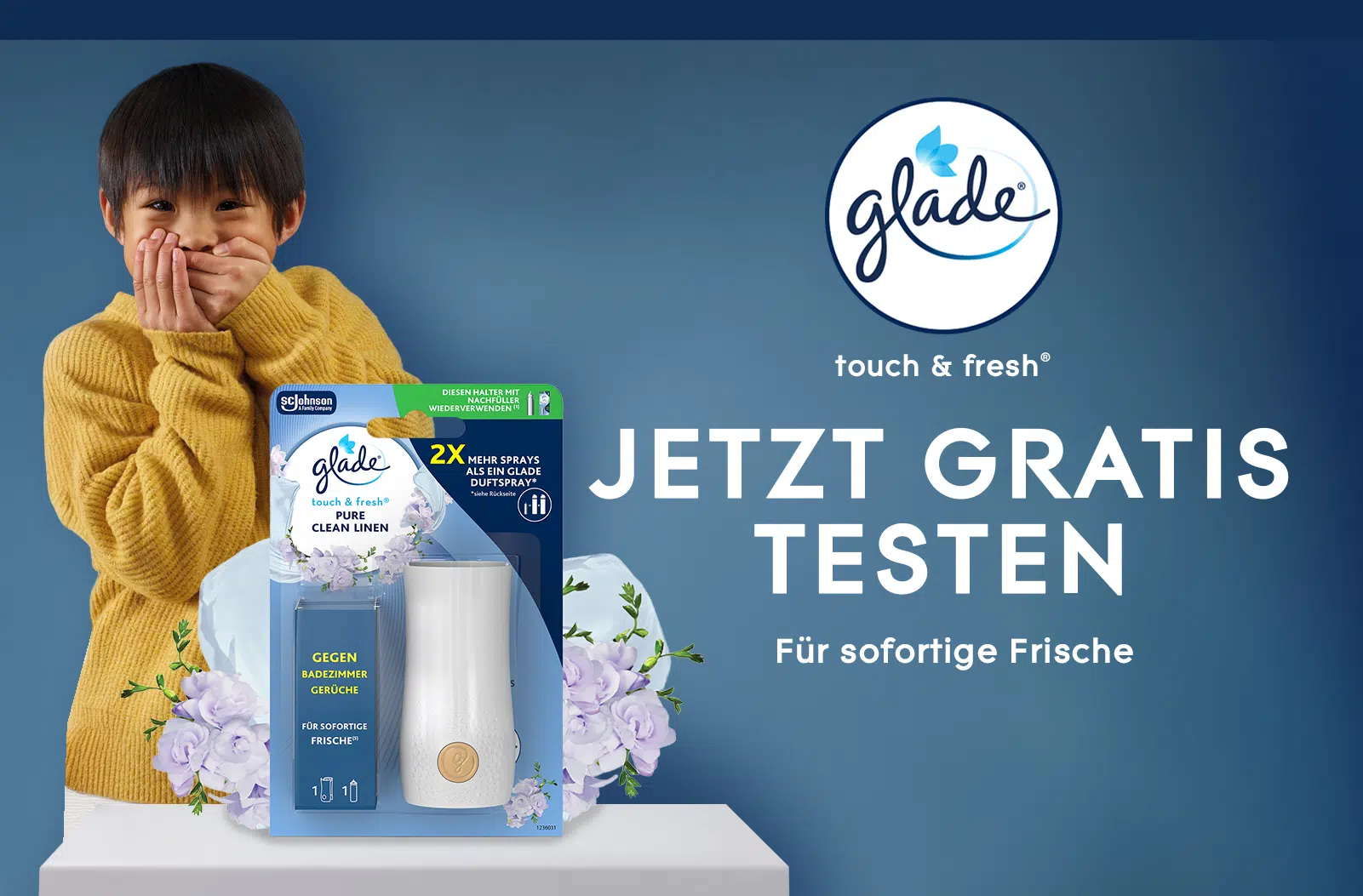 Glade gratis testen: Touch & Fresh Starter-Set kostenlos (nur dm) 🍃