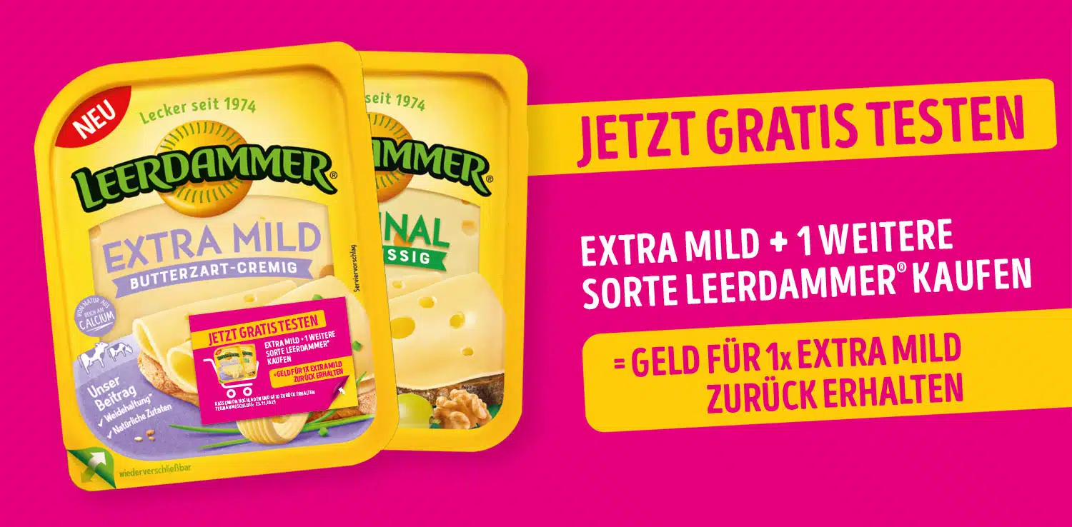 1x Leerdammer extra Mild Käse + 1x Leerdammer Käse deiner Wahl kaufen ...