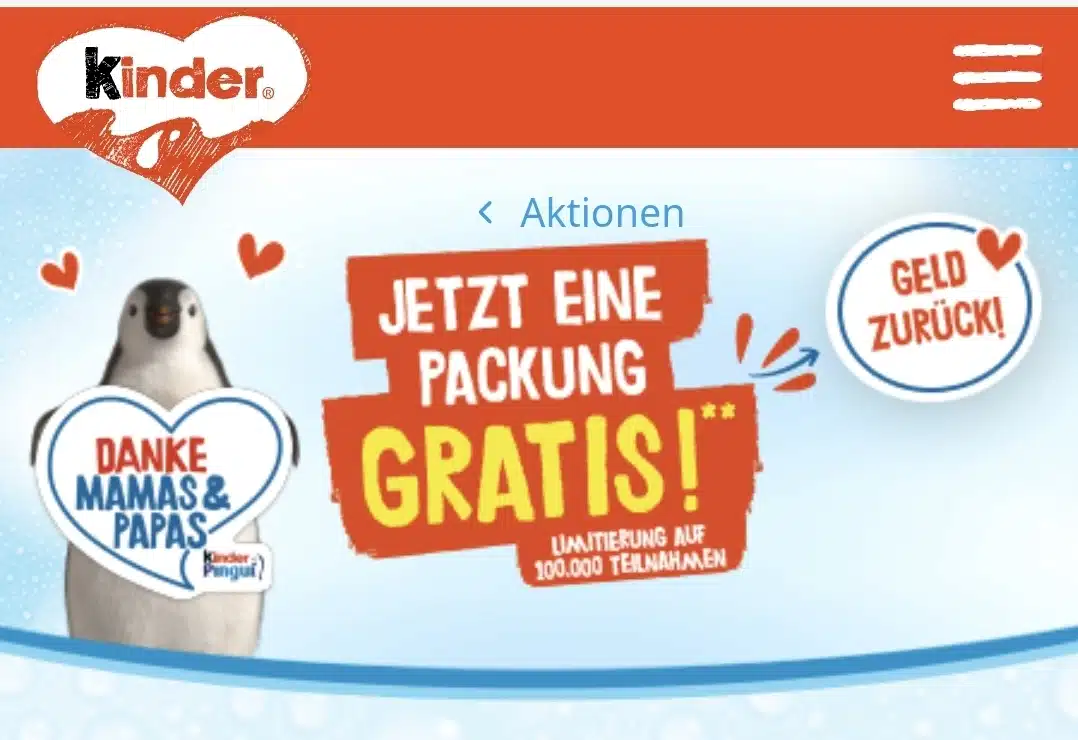 kinder Pingui gratis testen - 8er Packung! 😀