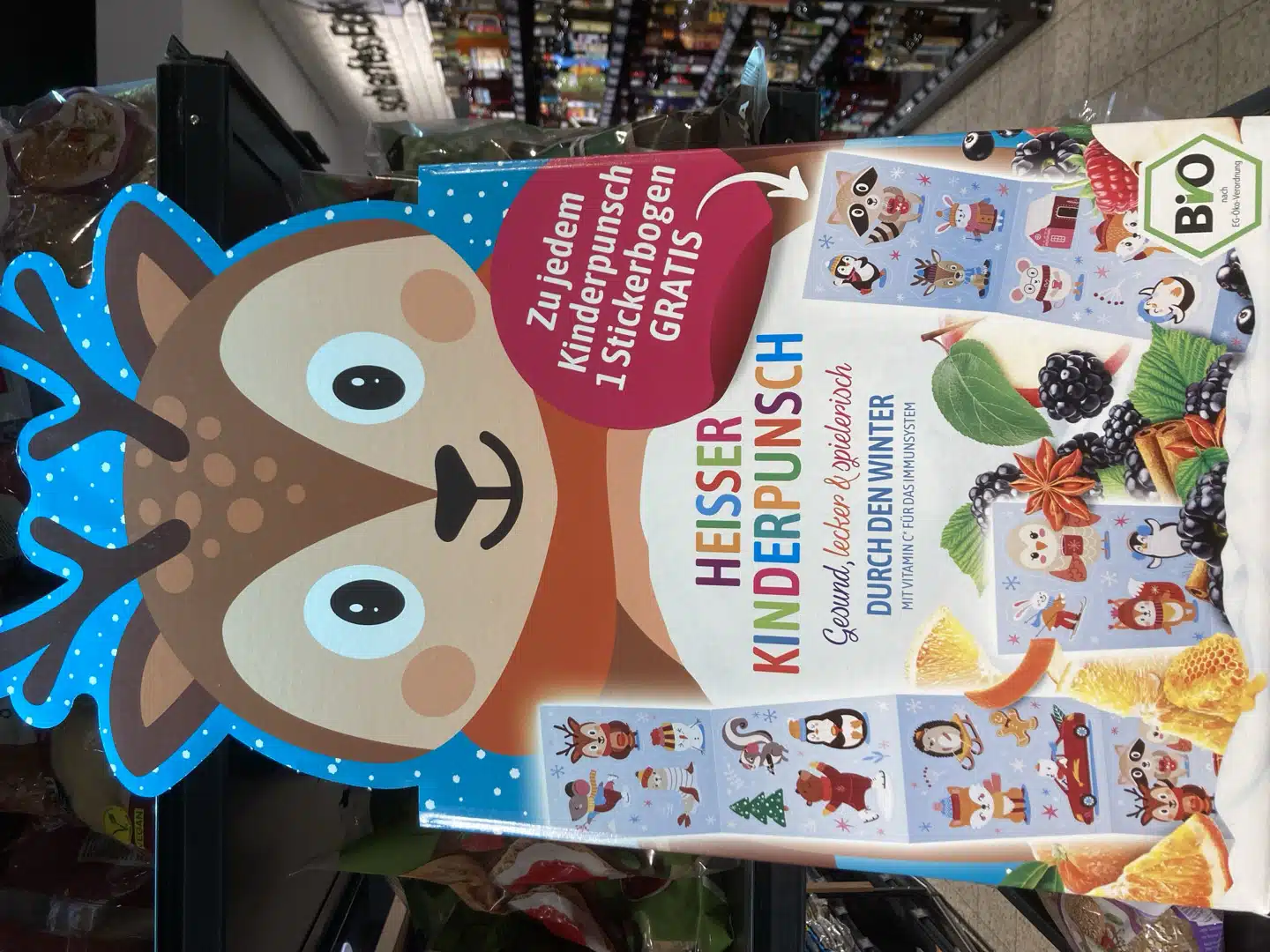 gratis Stickerbogen beim Kauf von Bad Heilbrunner Kinderpunsch