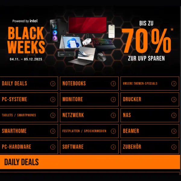 NBB Black Weeks 2025 gestartet: Bis zu 70% Rabatt gegenüber UVP – jetzt ...