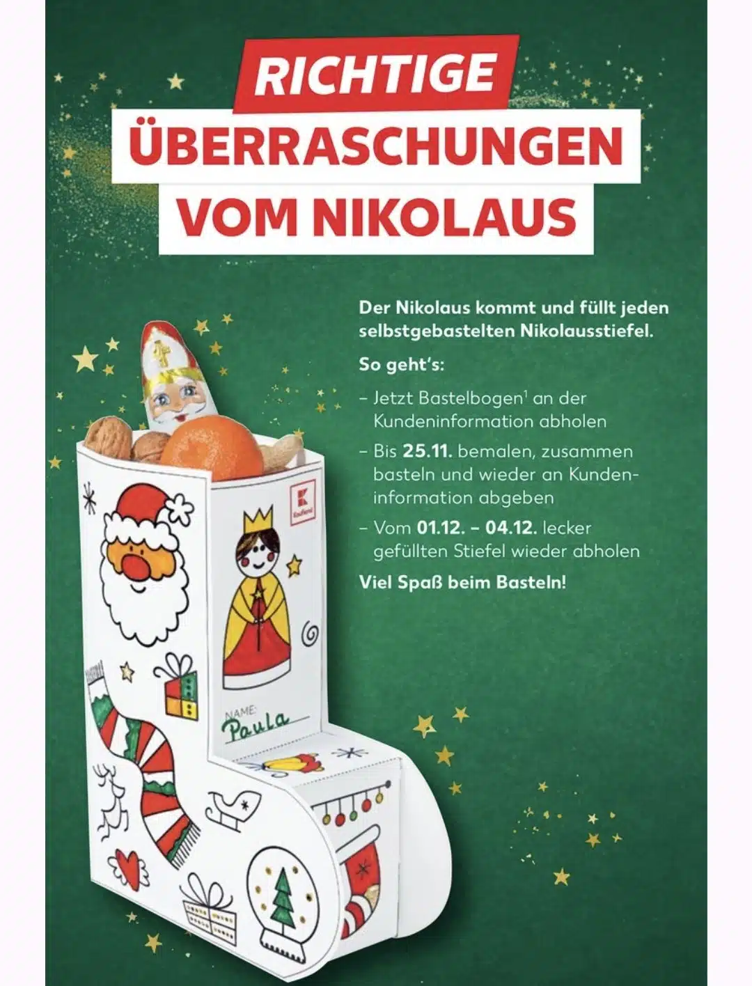 Nikolausstiefel Aktion 2023