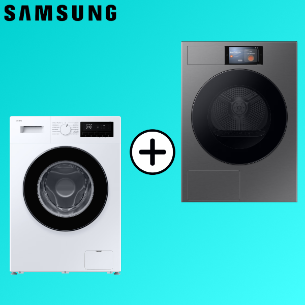 Samsung 9kg Trockner DV90F/24 + 9kg Waschmaschine WW3000FM für 1.099€