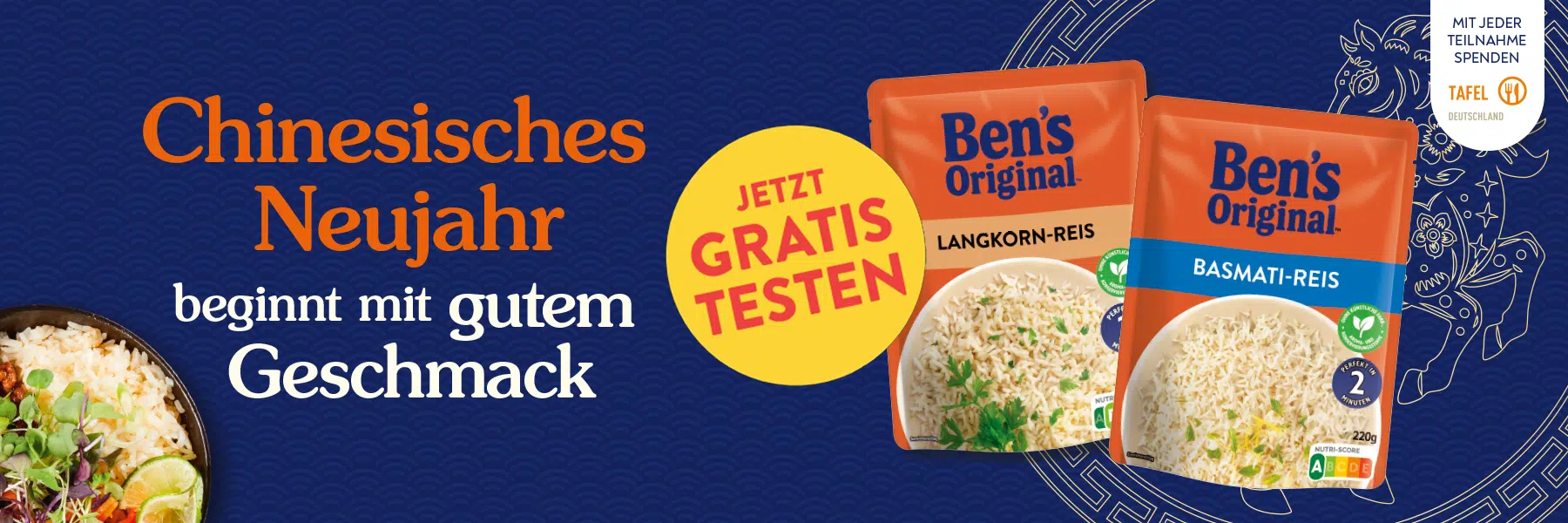 Ben's Original Express Reis gratis testen! 🍚