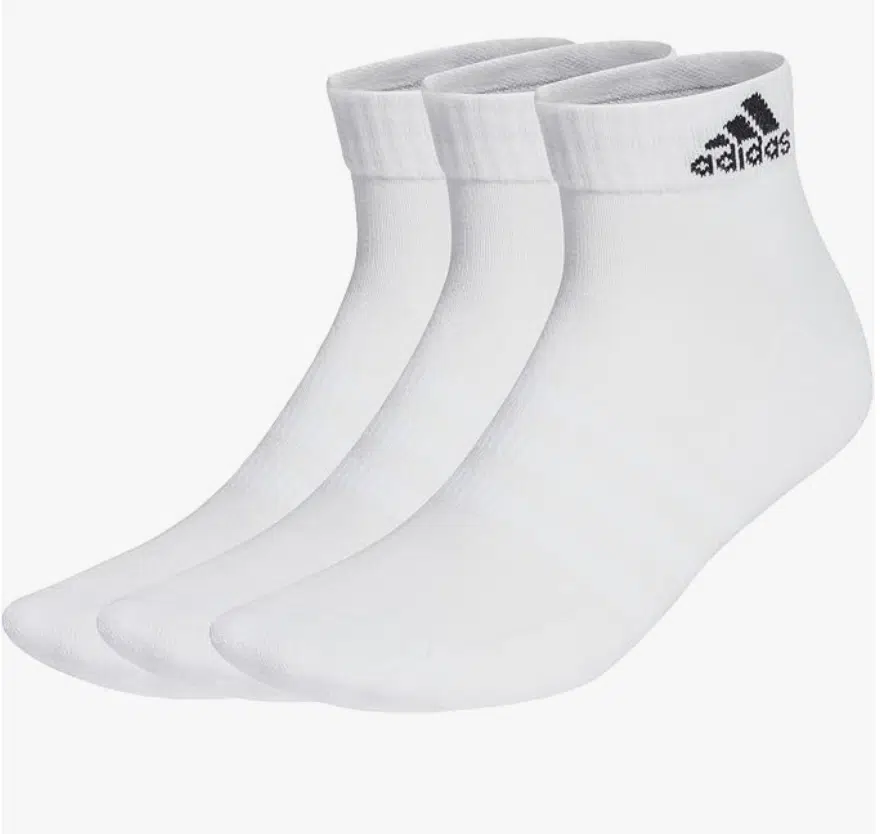 3x adidas Unisex Cushioned Sportswear Ankle Socks für 6,99€ in weiß ...