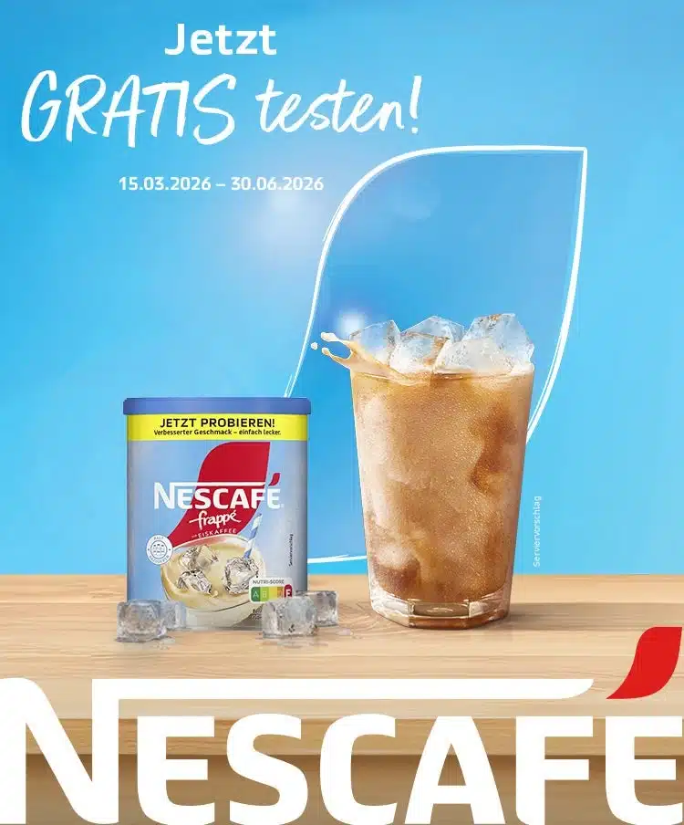 NESCAFÉ frappé Eiskaffee gratis testen! 😀
