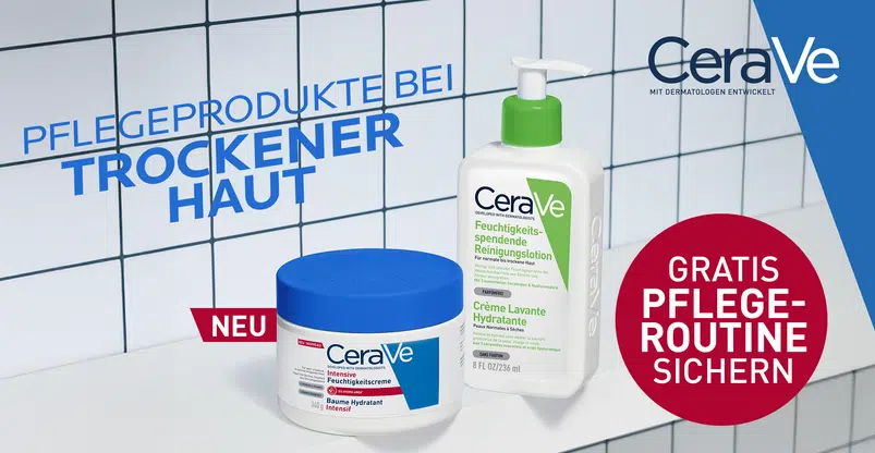 Gratis Sample-Duo Proben: CeraVe Feuchtigkeitscreme & Reinigungslotion ...