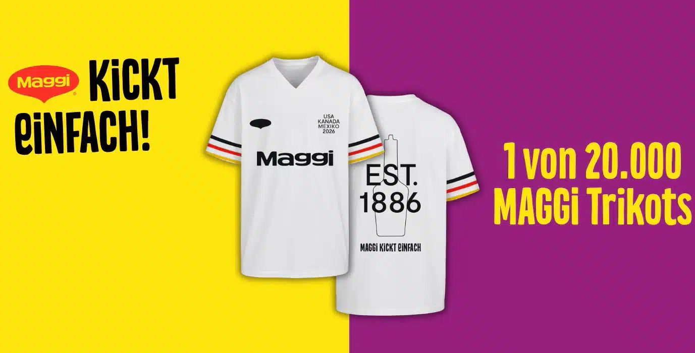 Maggi: Erhalte 1 von 20.000 Maggi Trikot