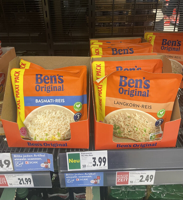 Ben's Original Express Reis gratis testen! 🍚