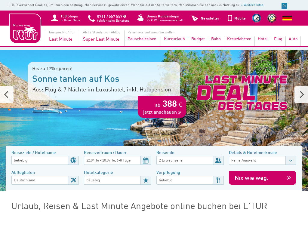 l´tur Gutscheine Juli 2022