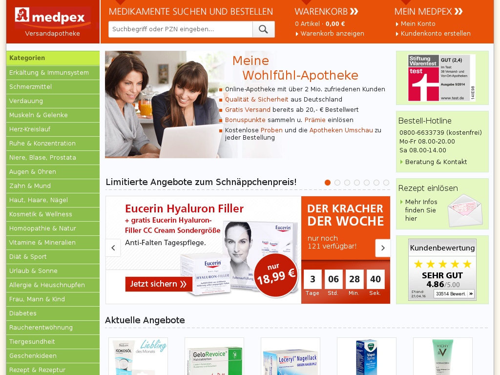 medpex Gutscheine September 2023